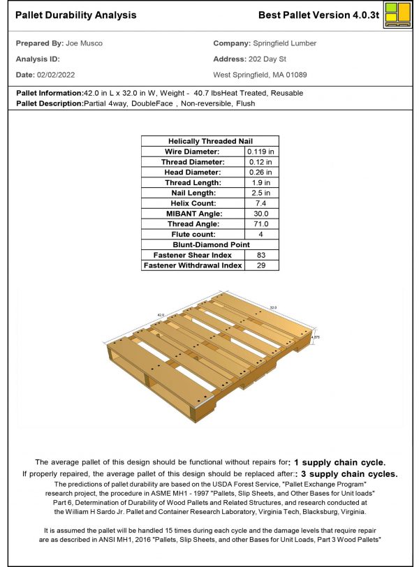 Pallet & Skid Design - Springfield Lumber